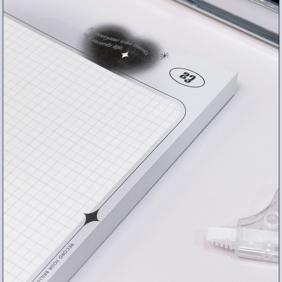 Scenery Around B5 Lined Grid Notepad (100 Sheets)