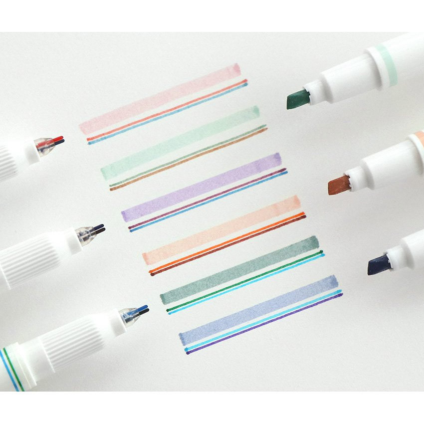 Dual Line Double Ended Color Pen Set: Write & Highlight!