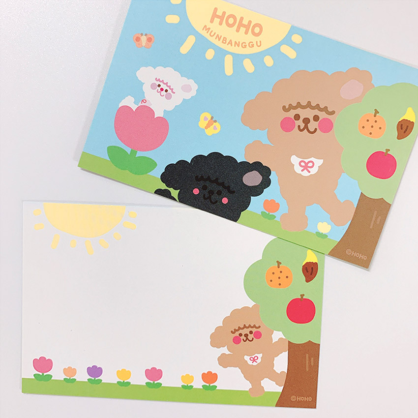 Hoho Munbanggu Forest Bbu Card: Adorable Postcard & Wall Art