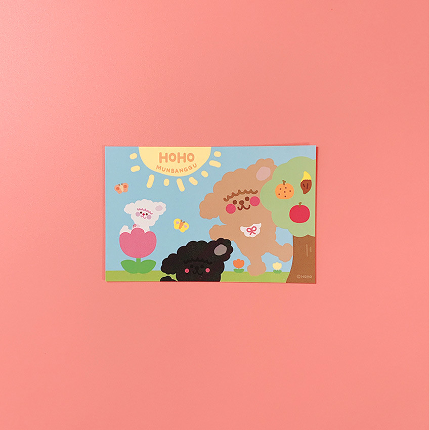 Hoho Munbanggu Forest Bbu Card: Adorable Postcard & Wall Art