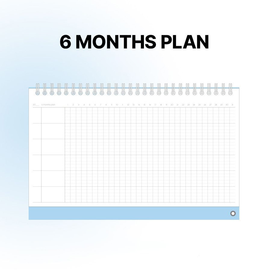 Wanna This DO 6 Months Dateless Weekly Desk Study Planner