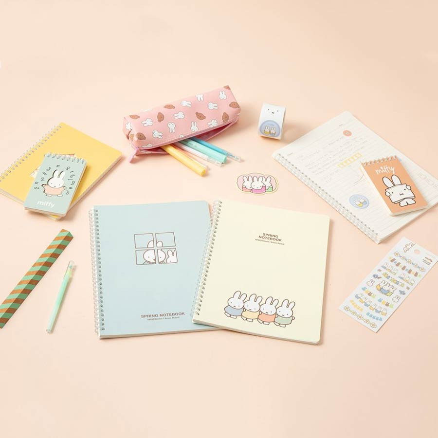Miffy B5 Wire Binding Lined Notebook: Cute & Practical