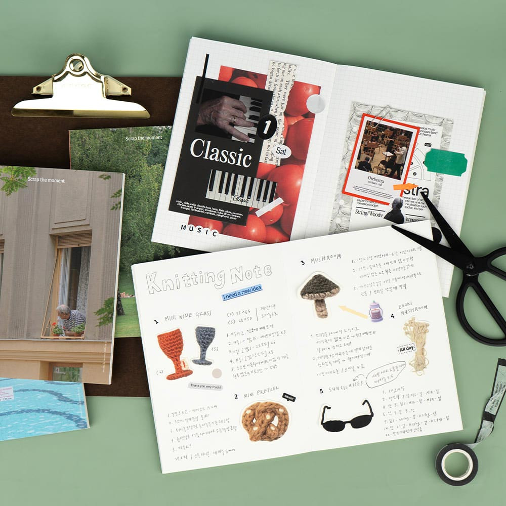 Lucalab Scrap The Moment A5 Grid Notebook