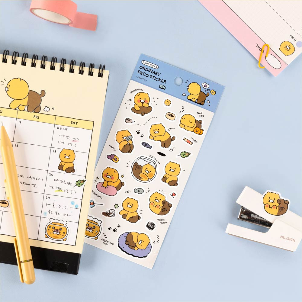 Kakao Friends Choonsik Ordinary Paper Sticker