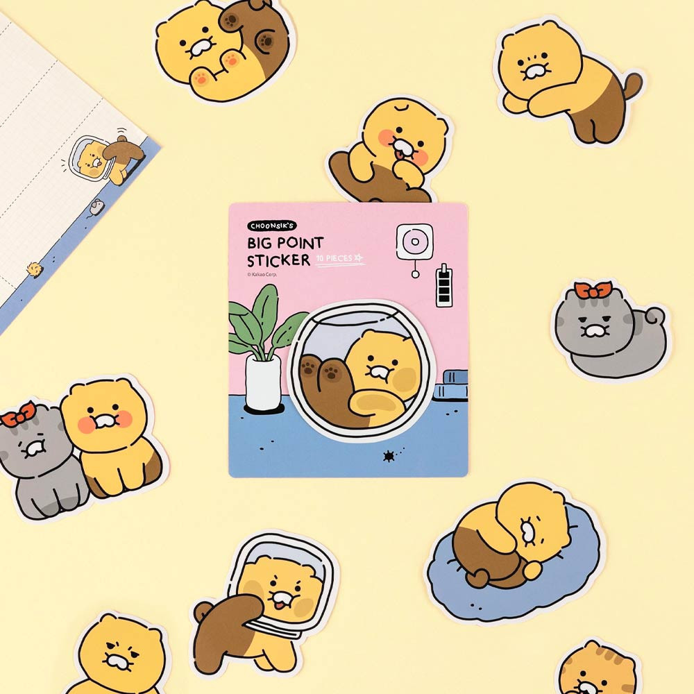 Kakao Friends Big Choonsik Ordinary Removable Sticker Pack