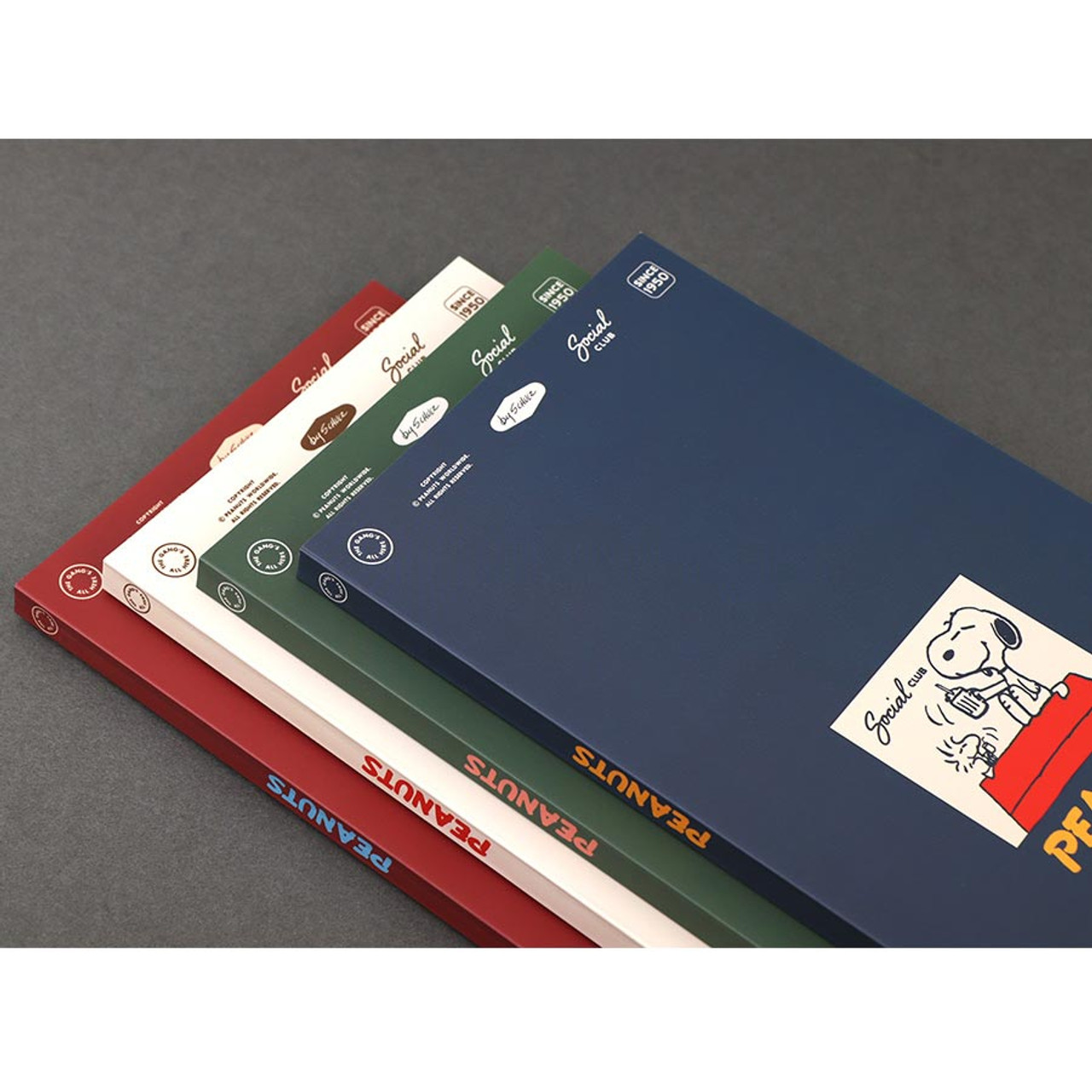 PEANUTS Snoopy Daily A5 Grid Notebook With Message Card