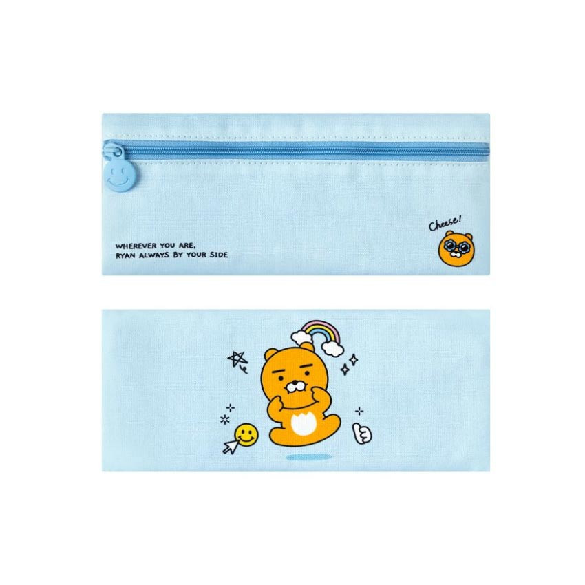 Say Cheese Fabric Flat Pencil Case: Cute & Compact Organizer