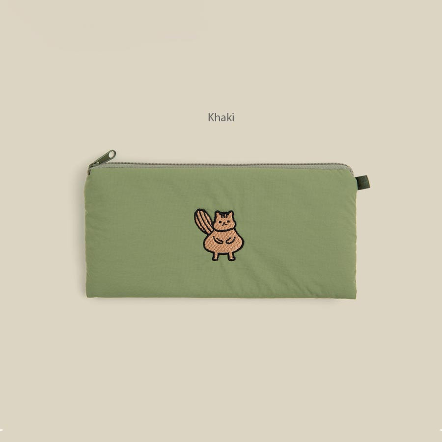 All New Frame Airy Squirrel Zipper Pencil Case: Roomy & Fun
