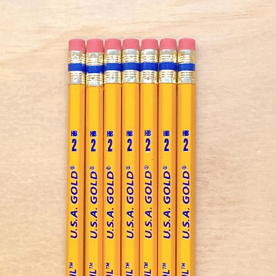 Classic Gold Pencil - Pre-Sharpened for Smooth Writing