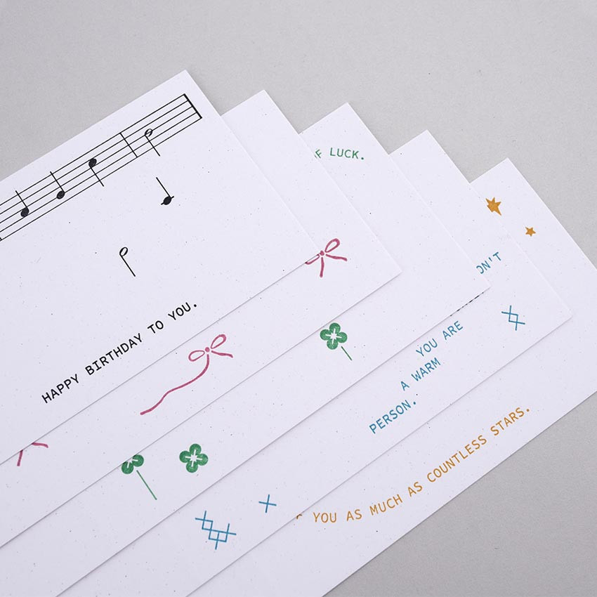 Letterpress Mini Card And Envelope Set - Gifts & Small Notes