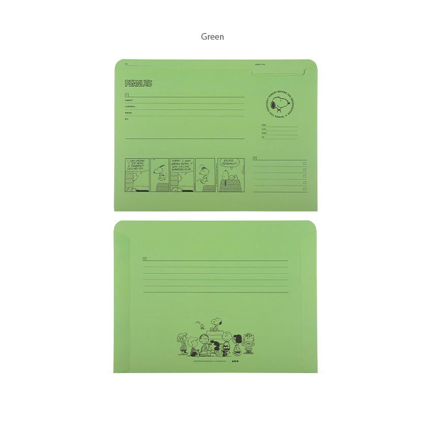 Snoopy File Folders A4 Set - Cute PEANUTS Paper Organizers
