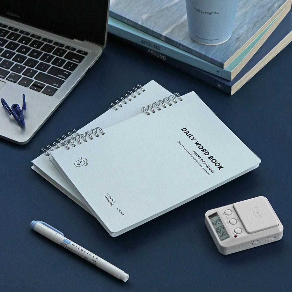 Iconic A5 Daily Word Book with 2800+ Vocabulary Entries