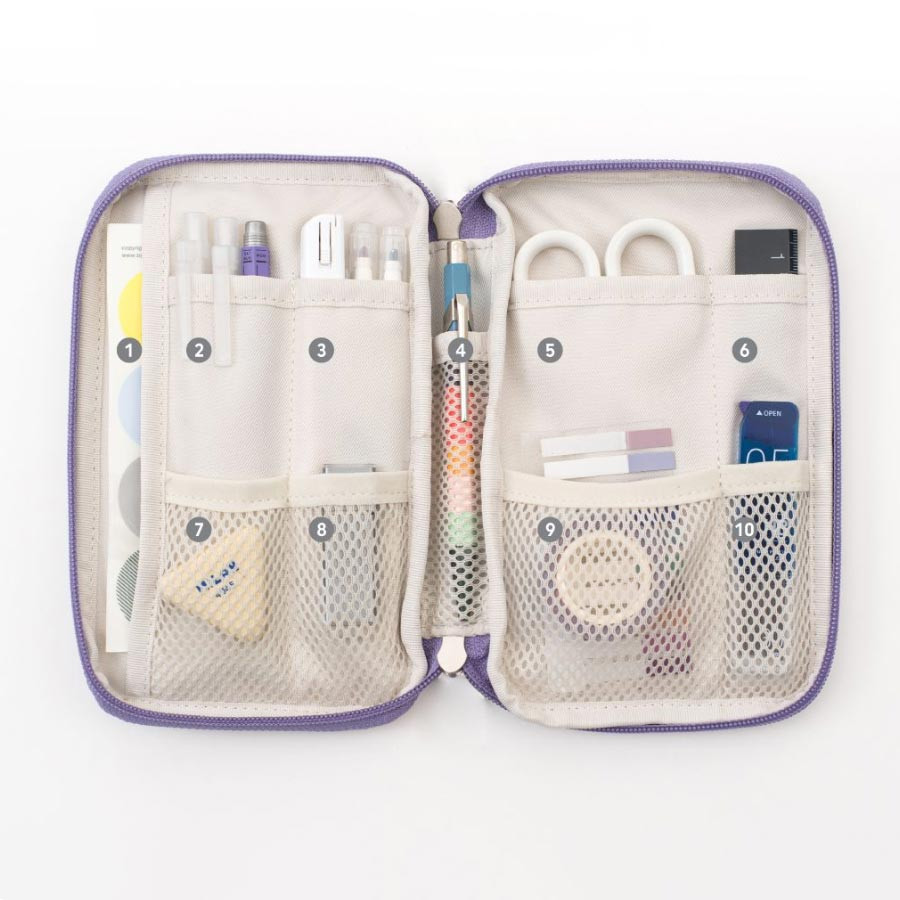 Multi-Purpose Stationery Pencil Case | 11-Pocket Organizer