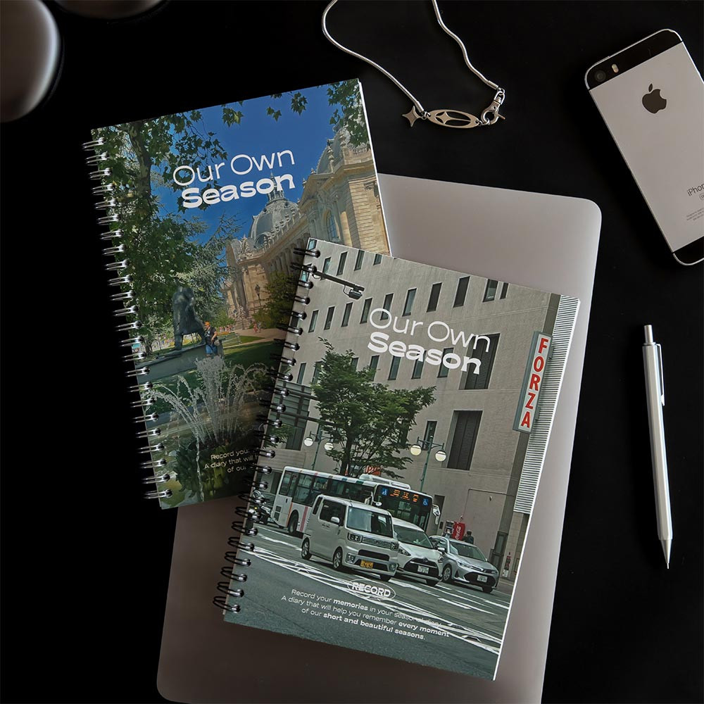 A5 Notebooks - Blank & Grid Paper | Our Own Season Journal