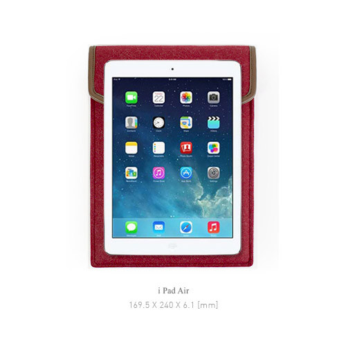 Indigo The basic felt iPad, Galaxy tab, Tablet PC 10 inch pouch