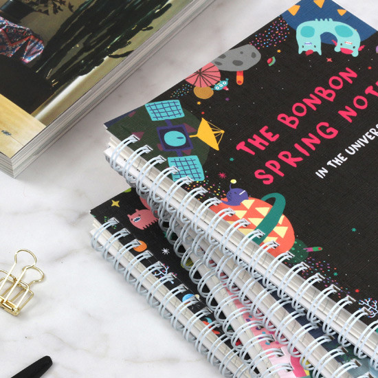 Wanna This Bon Bon wirebound lined notebook - fallindesign.com