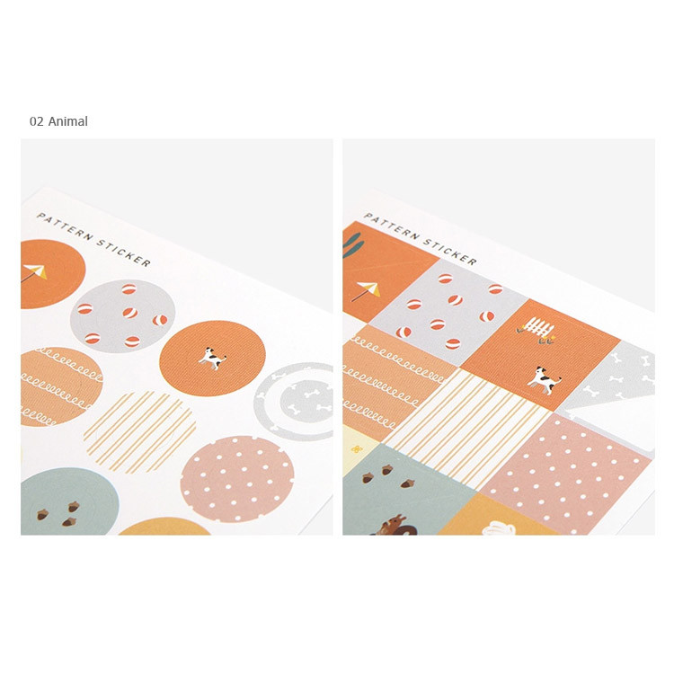 Dailylike Paper pattern sticker set - fallindesign