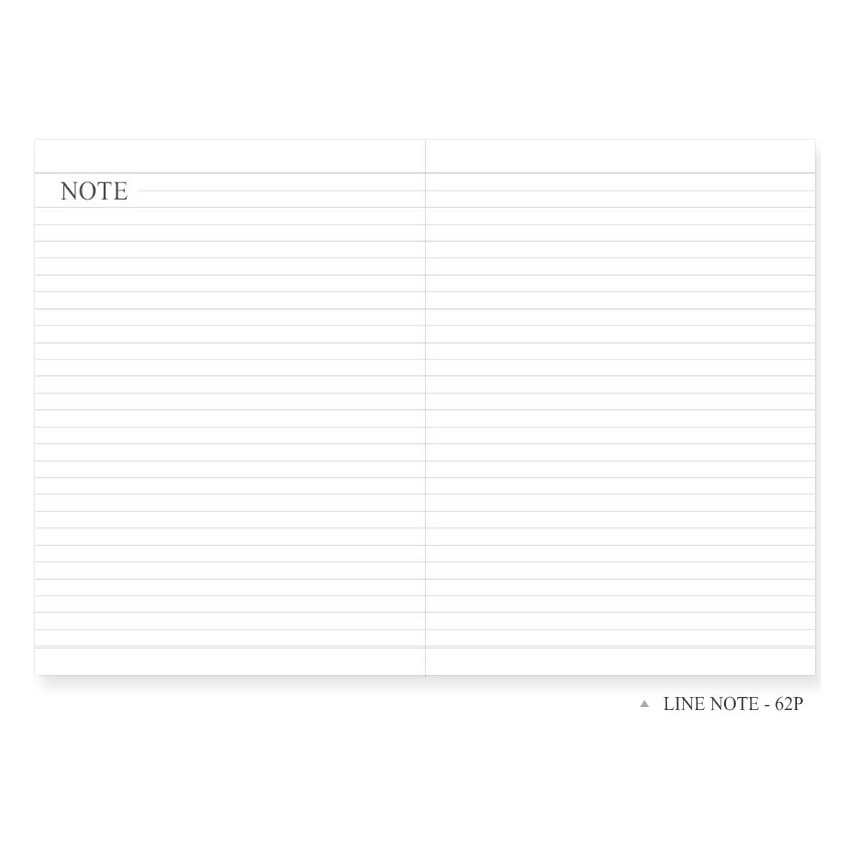 Indigo 2018 The Basic official undated diary notebook - fallindesign