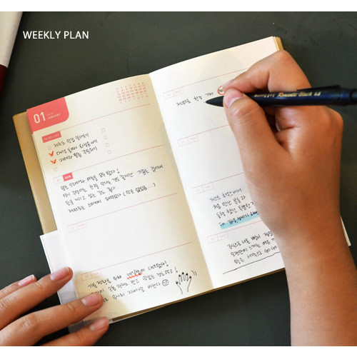 Jam studio 2018 Write the special thing dated weekly small diary