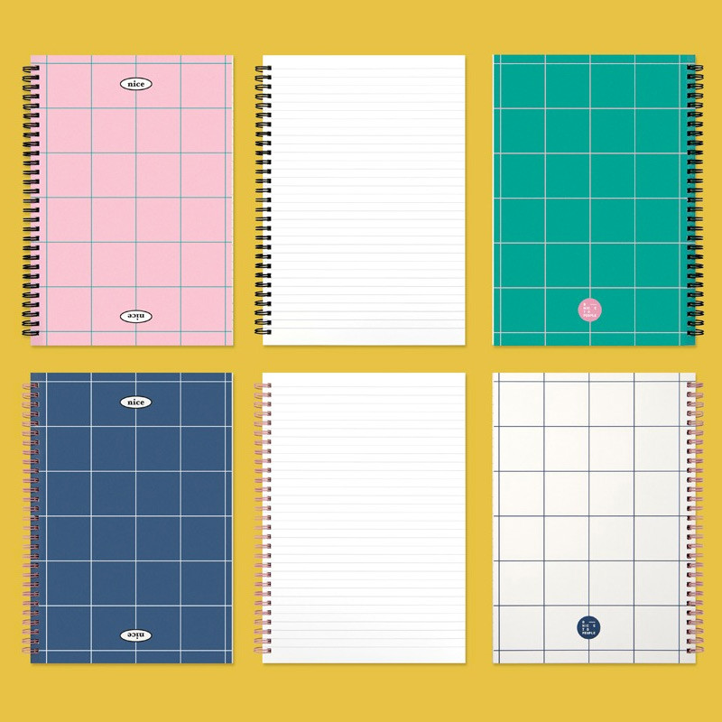 BNTP Nice two color spiral lined notebook - Fallindesign.com