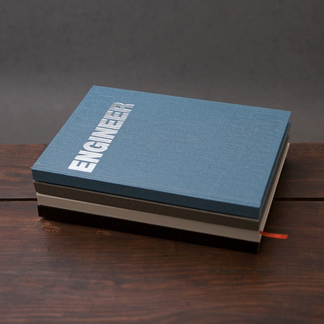 Jstory Engineer hardcover grid notebook - fallindesign