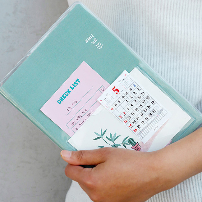 Ardium Pocket large lined notebook with postcard