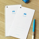2NUL Car maintenance record memo card - fallindesign