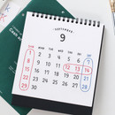 2NUL 2019 Drawing dated monthly spiral desk flip calendar