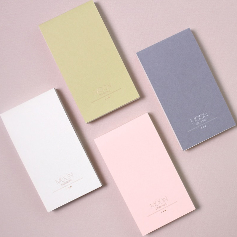 Dash and Dot Moon drawing memo note pad - fallindesign.com
