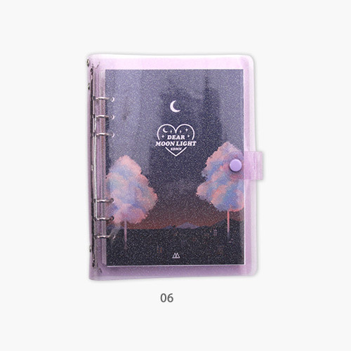 Second Mansion Moonlight 6-ring A5 size grid notebook