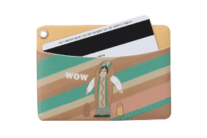 Flat card cases, card holder with neck strap | fallindesign