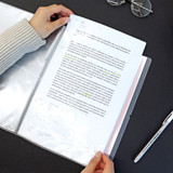 Indigo Storage A4 Clear File Folder Book - Fallindesign.com