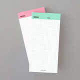 Corner mini spiral lined/Grid notepad notebook - fallindesign