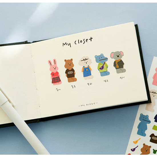 Dailylike My Buddy Party Removable Sticker Roll