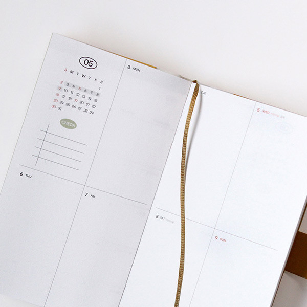 GMZ 2021 Daily log button dated weekly diary planner