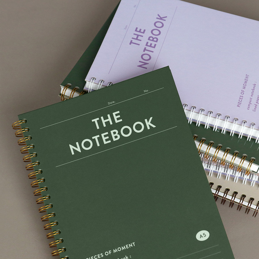 ICONIC Compact A5 wire bound grid notebook
