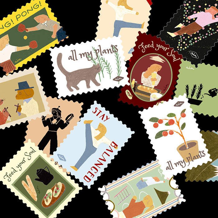 SOSOMOONGOO Sojak5 Happy hobby message card and envelope set
