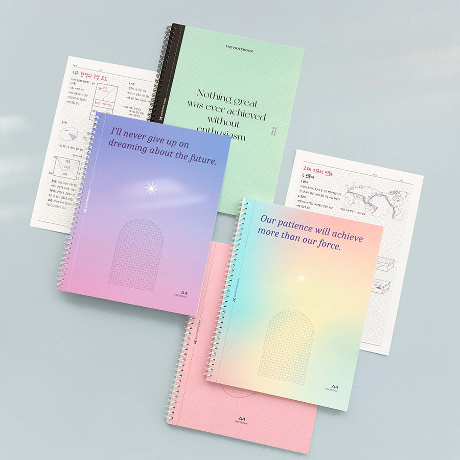 ICONIC Perforated A4 Wirebound Lined Notebook - Fallindesign