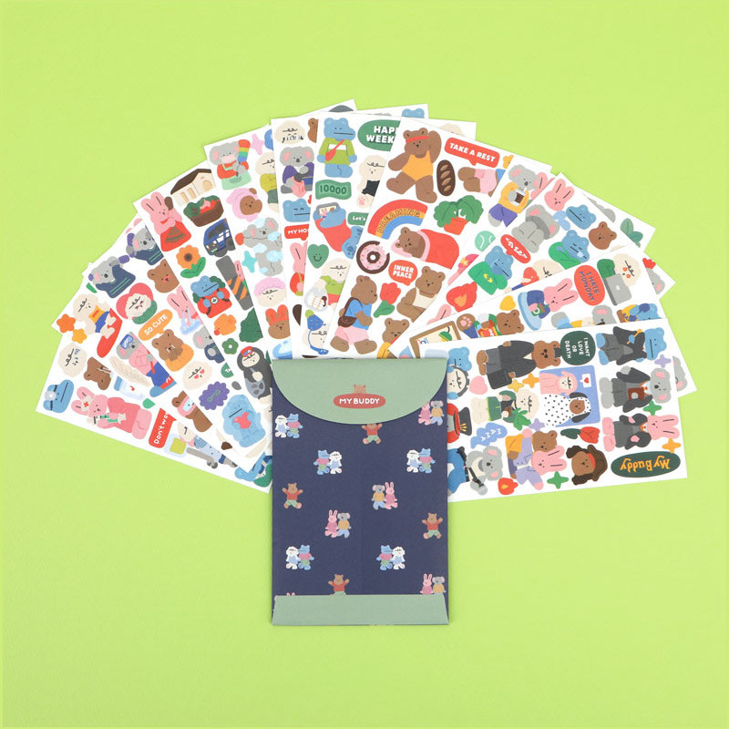 Dailylike My Buddy Paper Sticker Set - Fallindesign.com