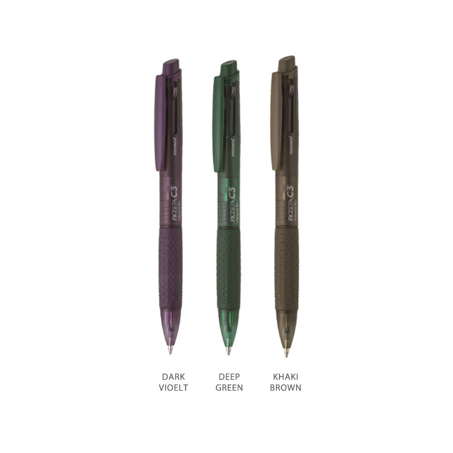 MONAMI Flip 3 Neon and Black Ballpoint Multi Pen