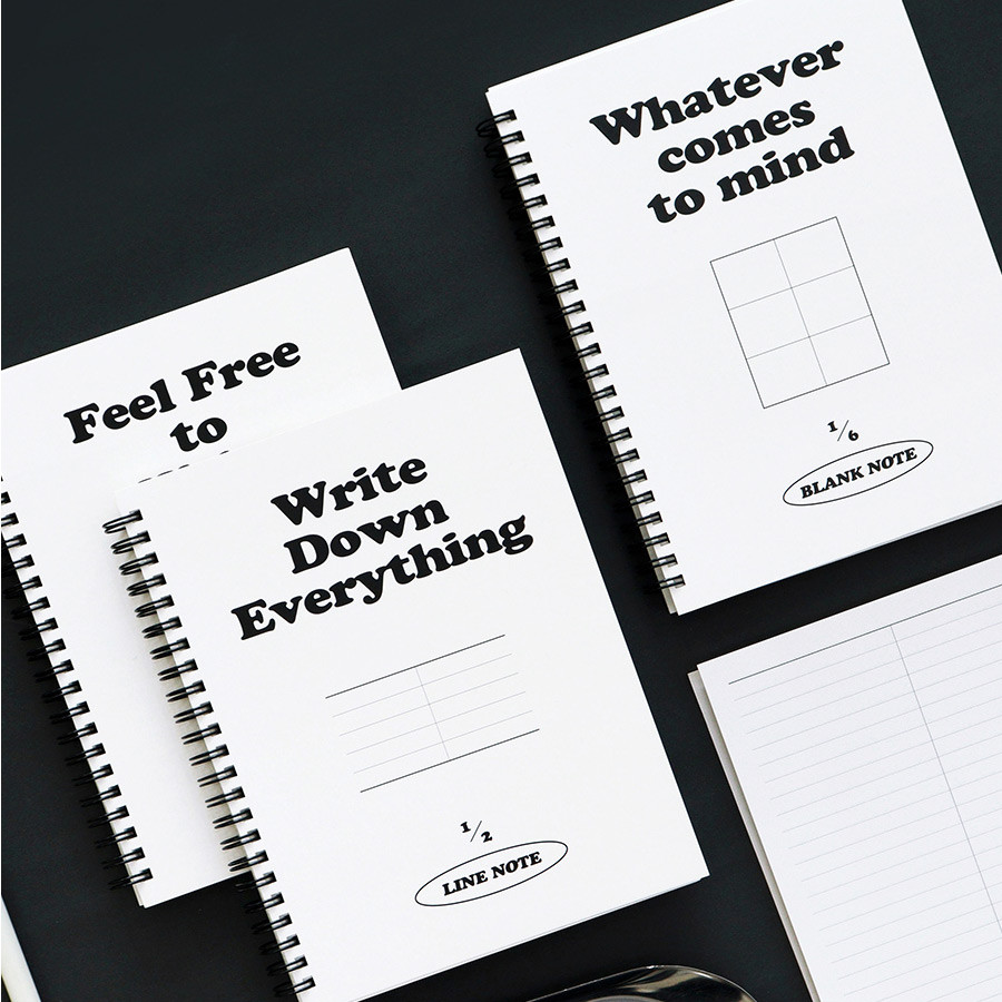 ICONIC Compact A5 wire bound grid notebook