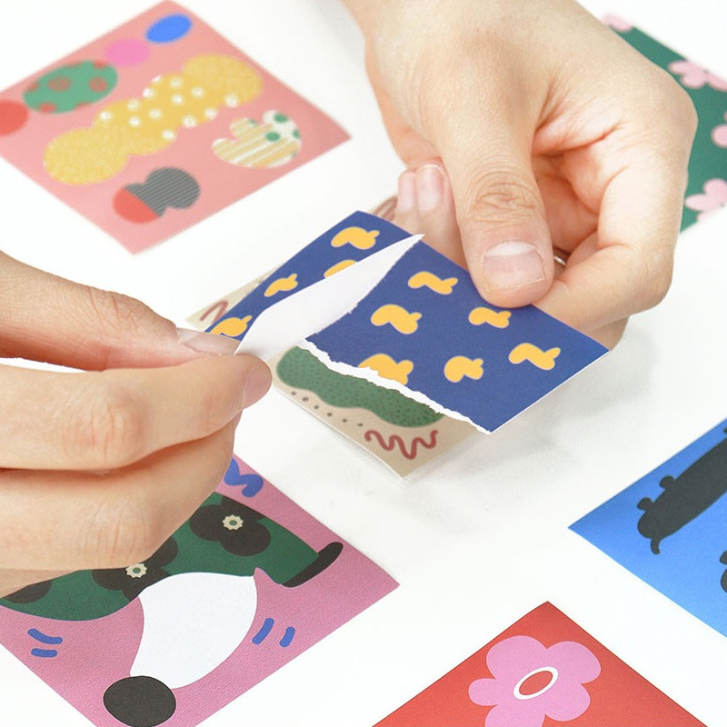 Indigo Vintage decorative paper sticker pack 50 sheets