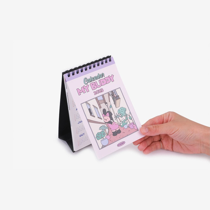Dailylike 2023 My Buddy Small Standing Flip Desk Calendar