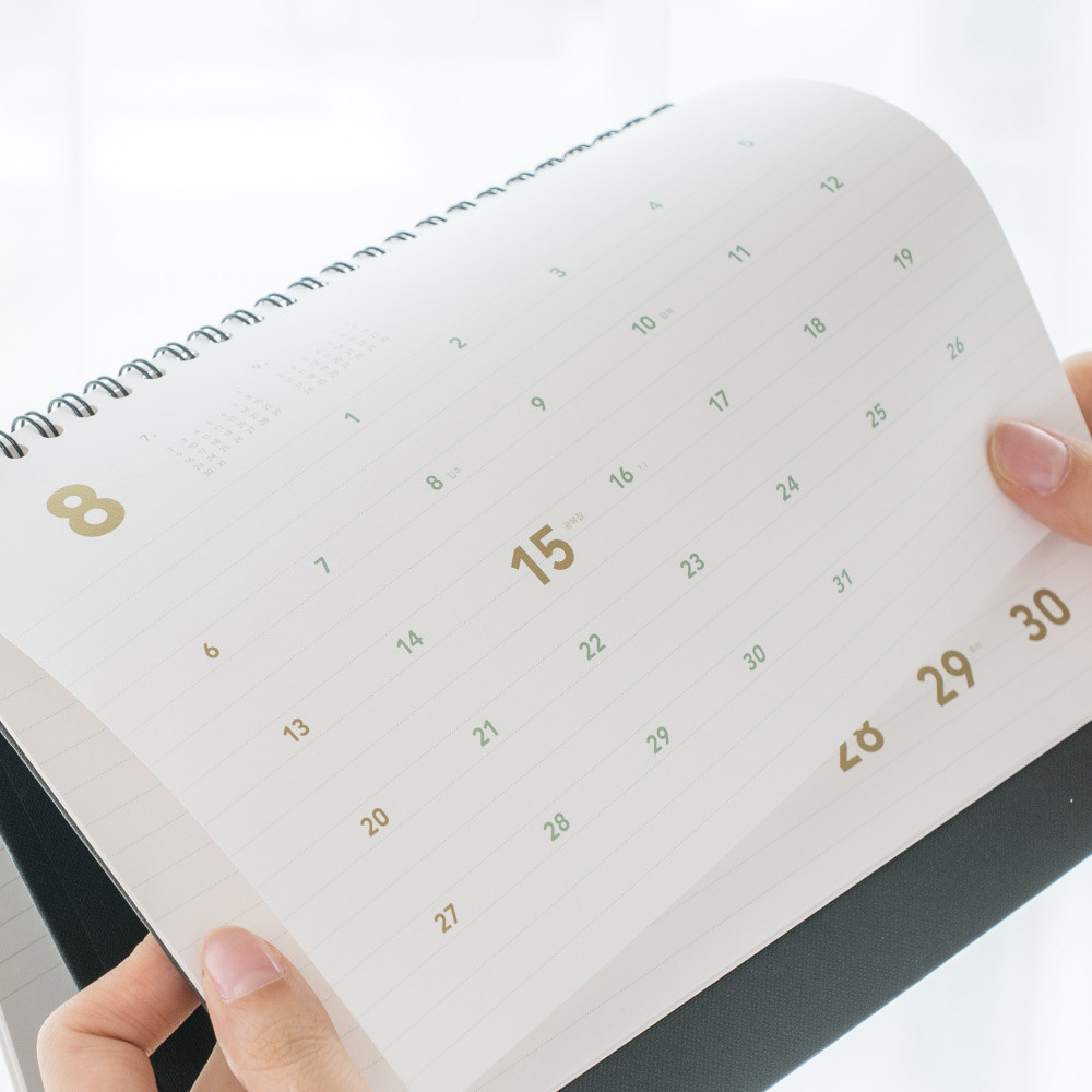 Byfulldesign 2023 Simple Medium Standing Flip Desk Calendar