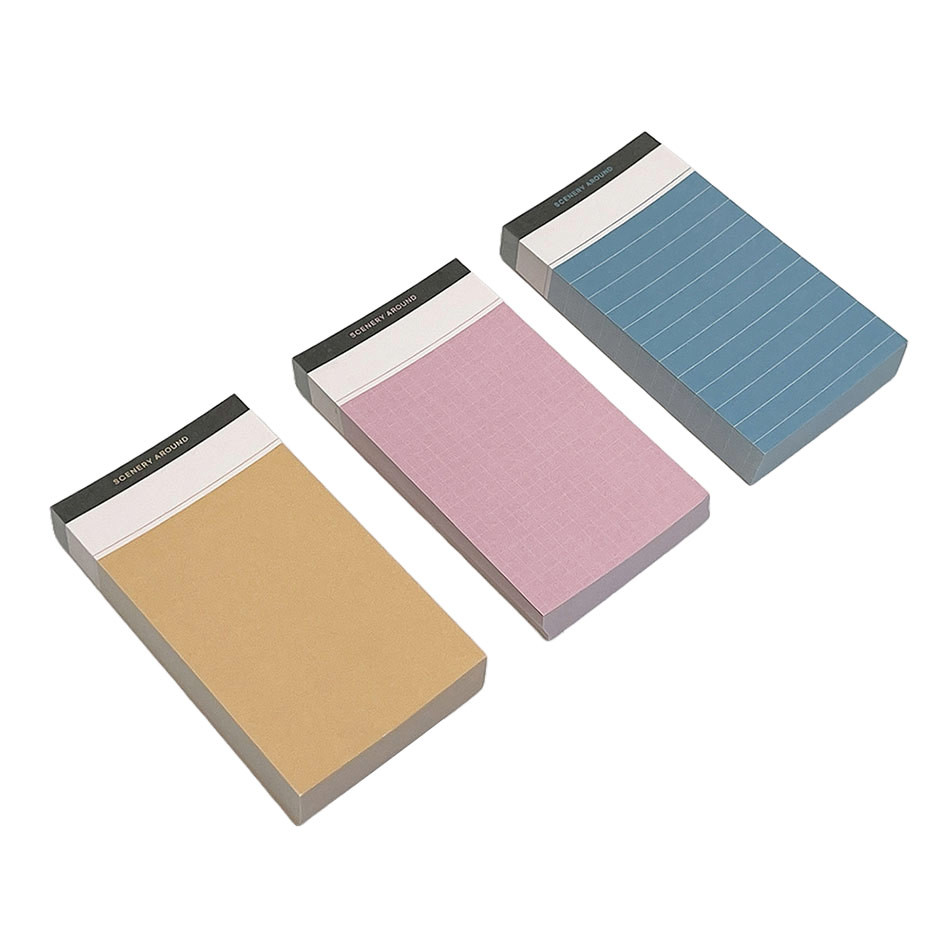 Heyday Two Tone Color Long Notepad Korean Stationery