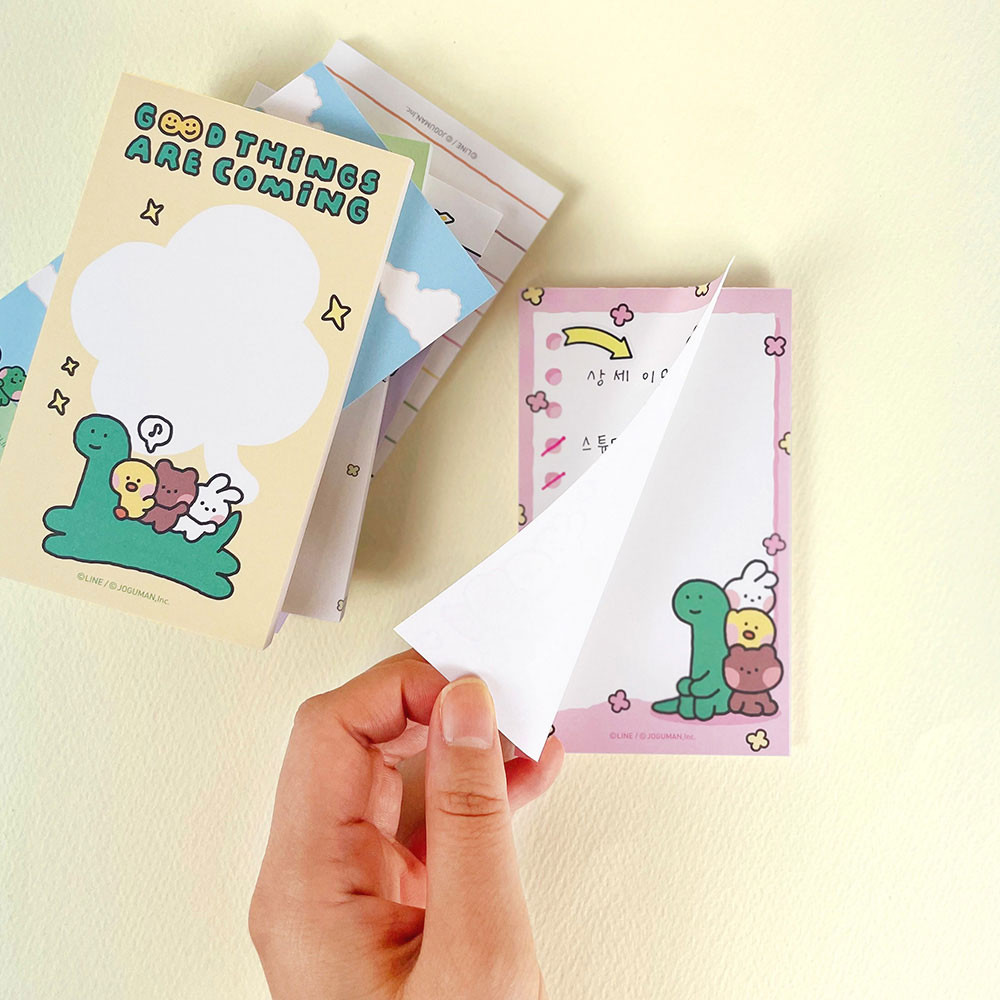 Flying Whales Line Friends Joguman Removable Paper Sticker