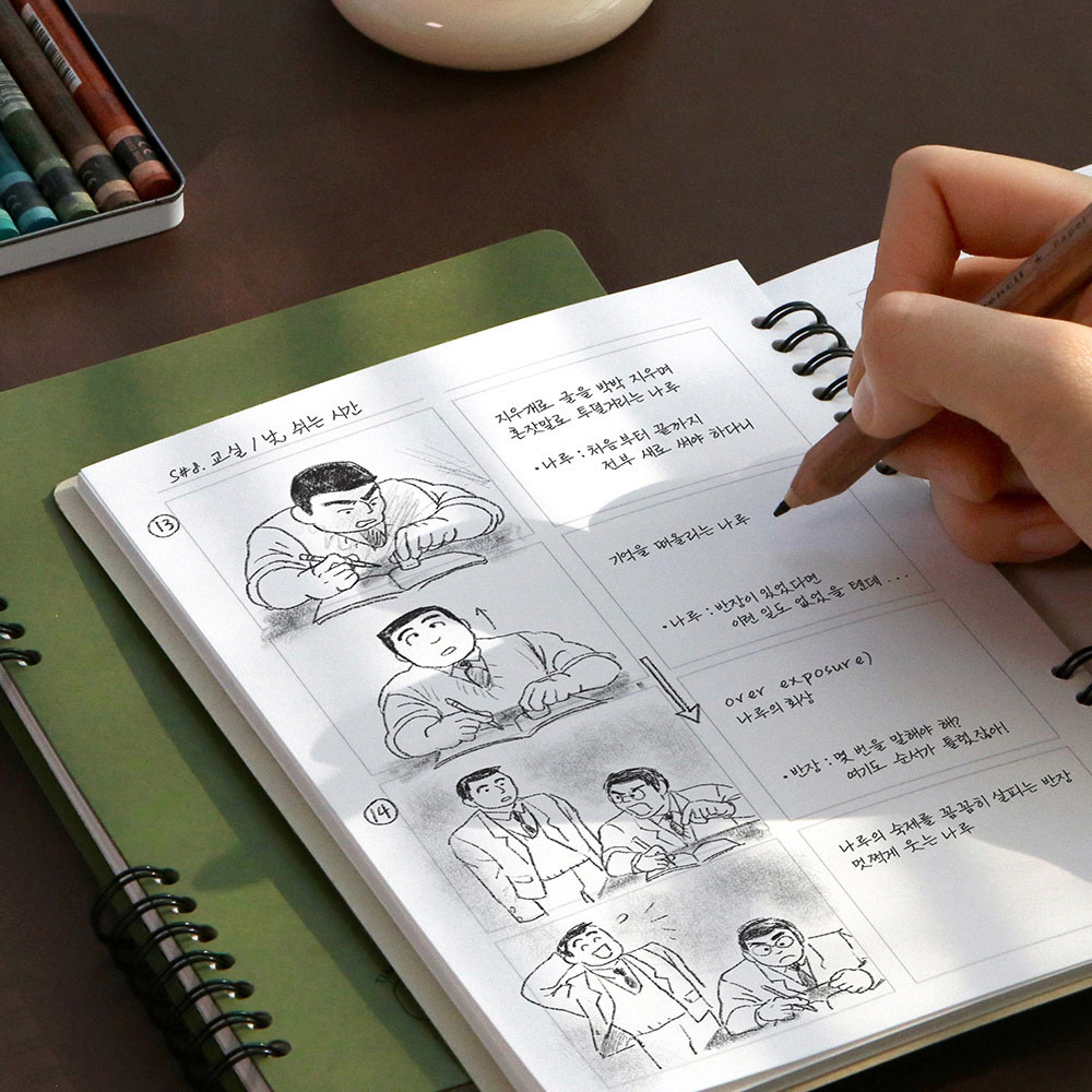 ICONIC Compact A5 Twin Wire Grid Notebook