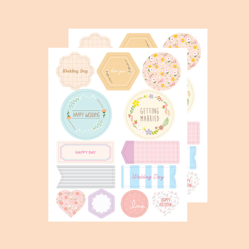 SOMSSI Paper Sticker Pack: For Bullet Journal & Scrapbook