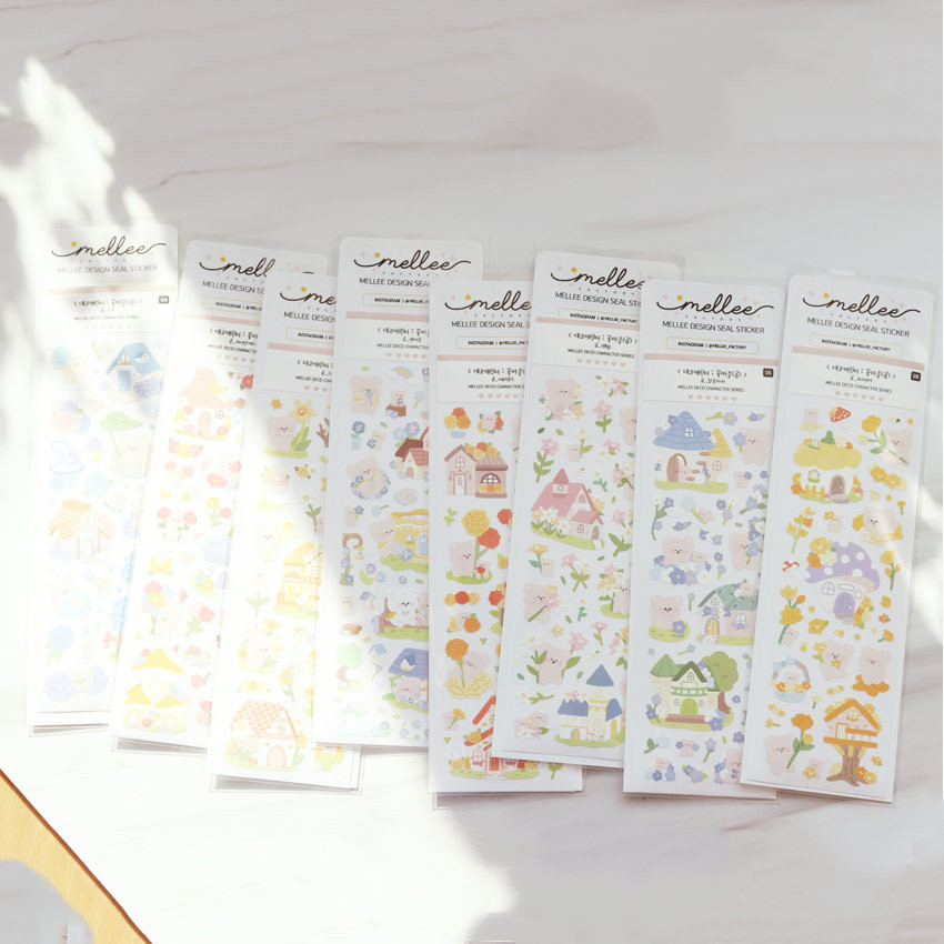 Mellee Factory Blossom Village Removable Sticker Pack