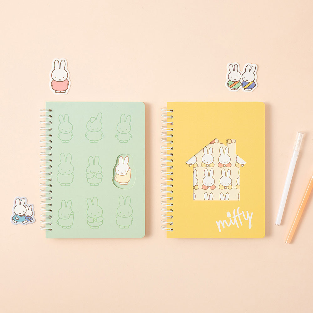 Miffy B5 Wire Binding Lined Notebook: Cute & Practical